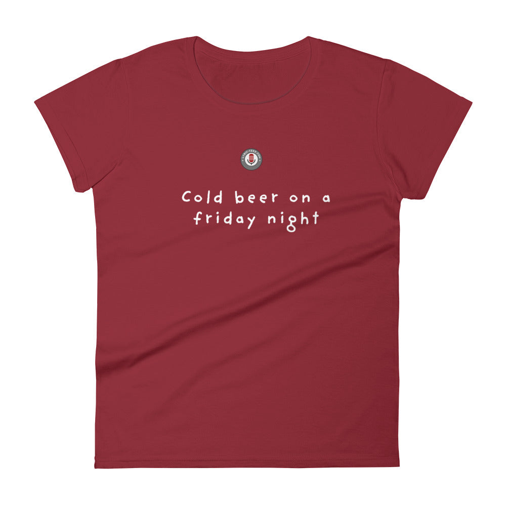 Cold beer on a friday night (Women's) – Lyric-Tees.com